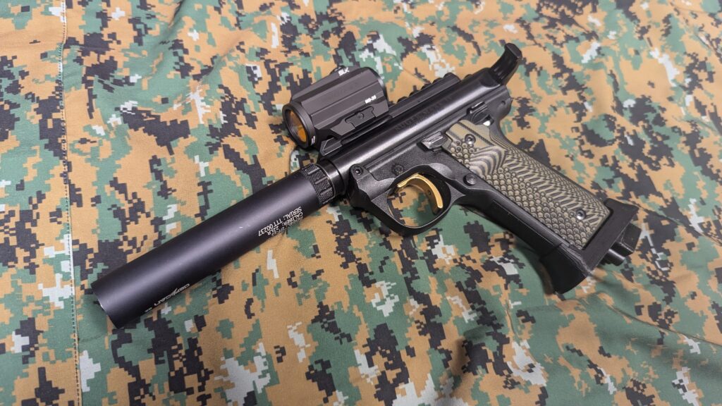 Ruger Mark IV .22LR Tactical Pistol Custom Upper 1/2 x 28 Threaded Barrel